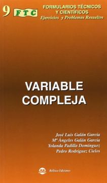 Libro Variable compleja De Jose Luis Galan Garcia - Buscalibre