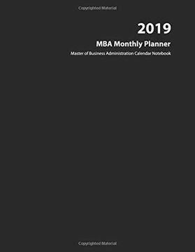 Libro 2019 mba Monthly Planer - Master of Business Administration ...