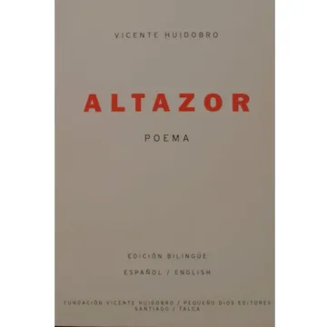 Libro Altazor, Poema De Vicente Huidobro - Buscalibre
