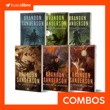 Libro Pack Brandon Sanderson - Nacido de la Bruma - 1 - 2 - 3 - 4 - 5 ...