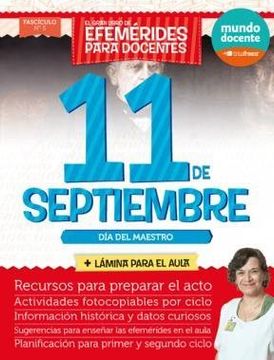 Libro 5. Efemerides 11 De Septiembre Dia Del Maestro De - Buscalibre ...