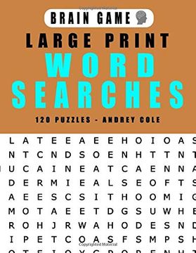 Libro Brain Game Large Print Word Searches 120 Puzzles: 120 Puzzles ...