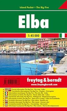Libro Elba, Island Pocket map (English, French, German and Italian ...