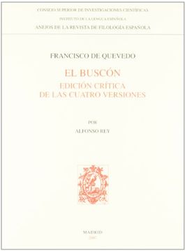 Libro El Buscon (Ed. Critica de las Cuatro Versiones) De Francisco De ...