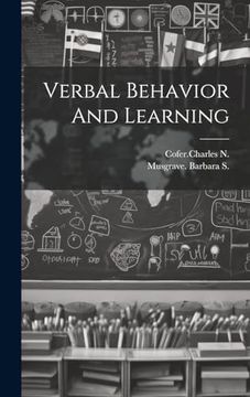 Libro Verbal Behavior and Learning (en Inglés) De Cofercharles N ...