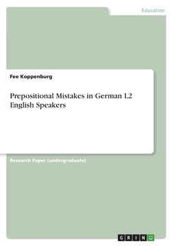Libro Prepositional Mistakes in German L2 English Speakers (en Inglés ...