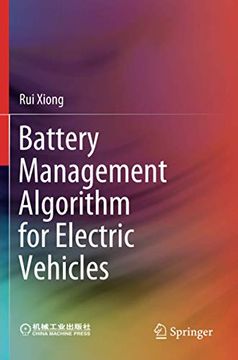 Libro Battery Management Algorithm for Electric Vehicles (en Inglés) De ...