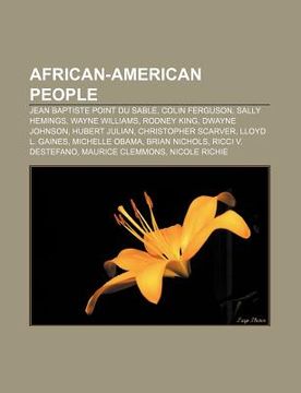 Libro african-american people: jean baptiste point du sable, colin ...