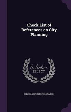 Libro Check List of References on City Planning (en Inglés) De Special ...