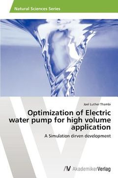 Libro optimization of electric water pump for high volume application ...