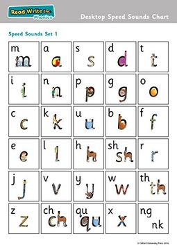 Libro Read Write Inc. Phonics: Desktop Speed Sounds Chart Pack of 10 ...