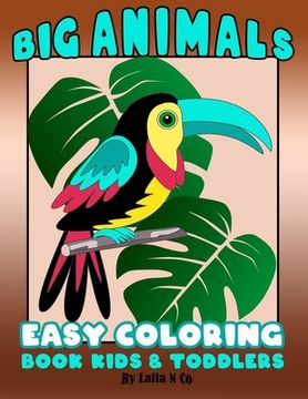 Libro Big Animals Easy Coloring Book Kids & Toddlers: Preschool ...