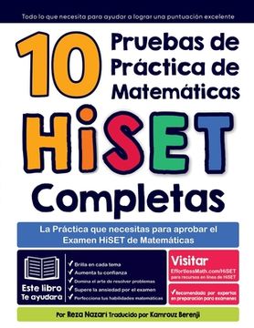 Libro 10 Pruebas de Práctica de Matemáticas HiSET Completas: La ...