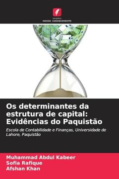 Libro Os Determinantes da Estrutura de Capital: Evidências do Paquistão ...