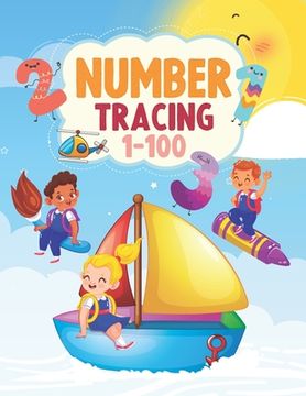 Libro Number Tracing 1-100: Beginner Math Preschool Learning Activity ...