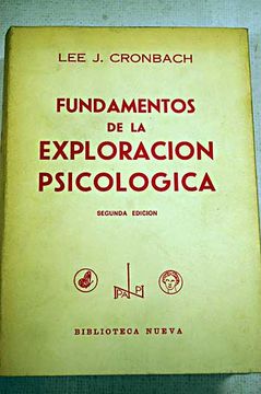 Libro fundamentos de la exploración psicológica De lee joseph cronbach ...