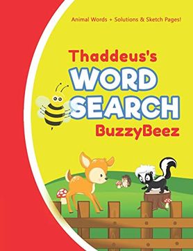 Libro Thaddeus's Word Search: Animal Creativity Activity & fun for ...