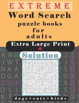 Libro extreme word search puzzle books for adults extra large print and ...