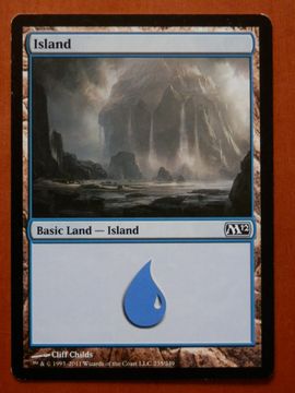 Libro Carta Magic Island (Inglés). Basic Land - Island De Cliff Childs ...