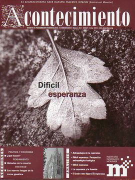 Libro acontecimiento. revista de pensamiento personalista y comunitario ...