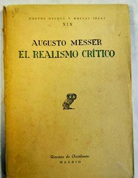 Libro El realismo crítico De Messer, August - Buscalibre