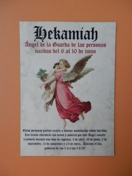 Libro Postal Hekamiah. Ángel De La Guarda De Las Personas Nacidas Del 6 ...