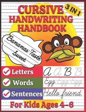 Libro Cursive Handwriting Handbook for Kids Ages 4-6: 130 Pages of ...