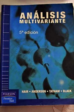 Libro Análisis Multivariante De Rolph Anderson, Ronald L Tatham, Joseph ...