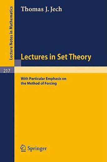 Libro lectures in set theory (en Inglés) De jech - Buscalibre