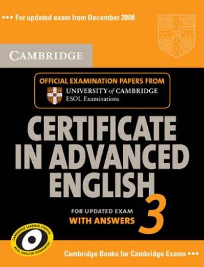 Libro cambridge certificate in advanced english, with answers,official ...