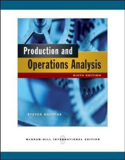 Libro production and operations analysis De nahmias - Buscalibre