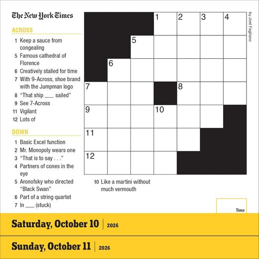 Libro New York Times Mini Crossword Page-A-Day® Calendar 2026 (en ...