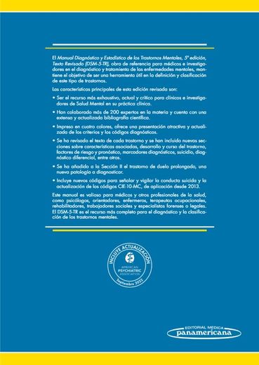 Libro DSM-5-TR® Manual Diagnóstico y Estadístico de los Trastornos ...