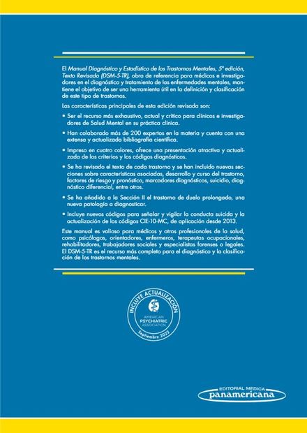 Libro DSM-5-TR® Manual Diagnóstico y Estadístico de los Trastornos ...